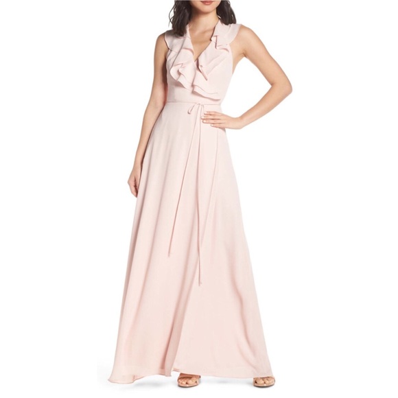 Wayf | Dresses | Wayf The Riley Laceup Back Wrap Evening Dress M ...